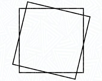 Double Square Frame Svg Png Eps Pdf Files Square Frame Svg - Etsy Canada