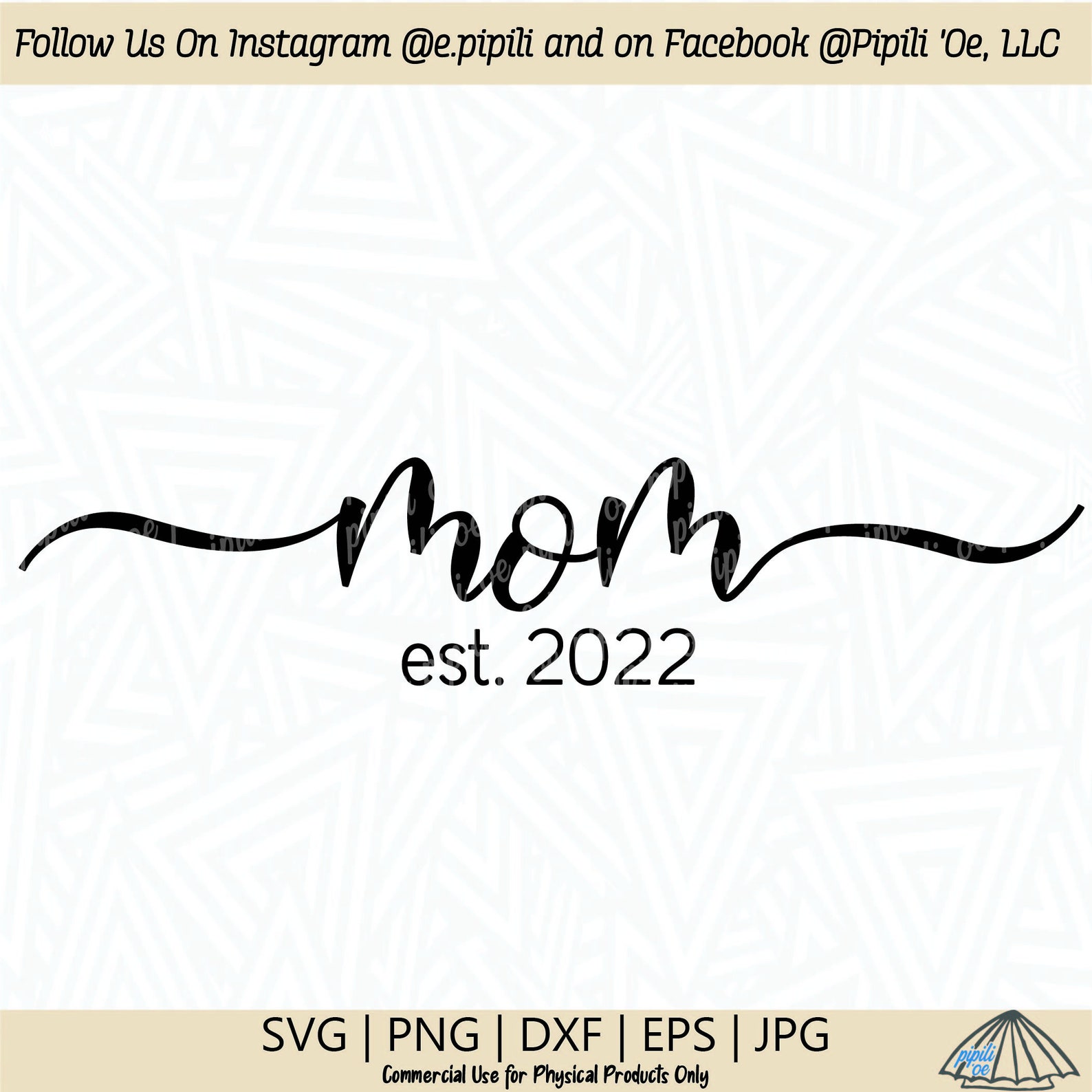 Est. 2022 Script Bundle SVG Mommy SVG Mom Script SVG - Etsy