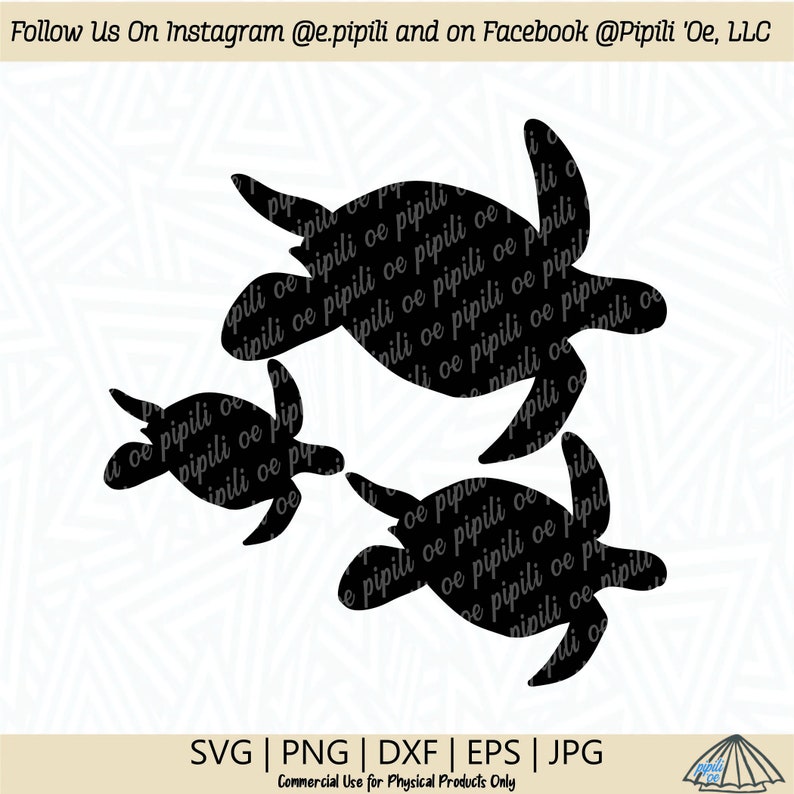 Turtle Family SVG Honu Ohana SVG Hawaii SVG Turtle - Etsy Hong Kong