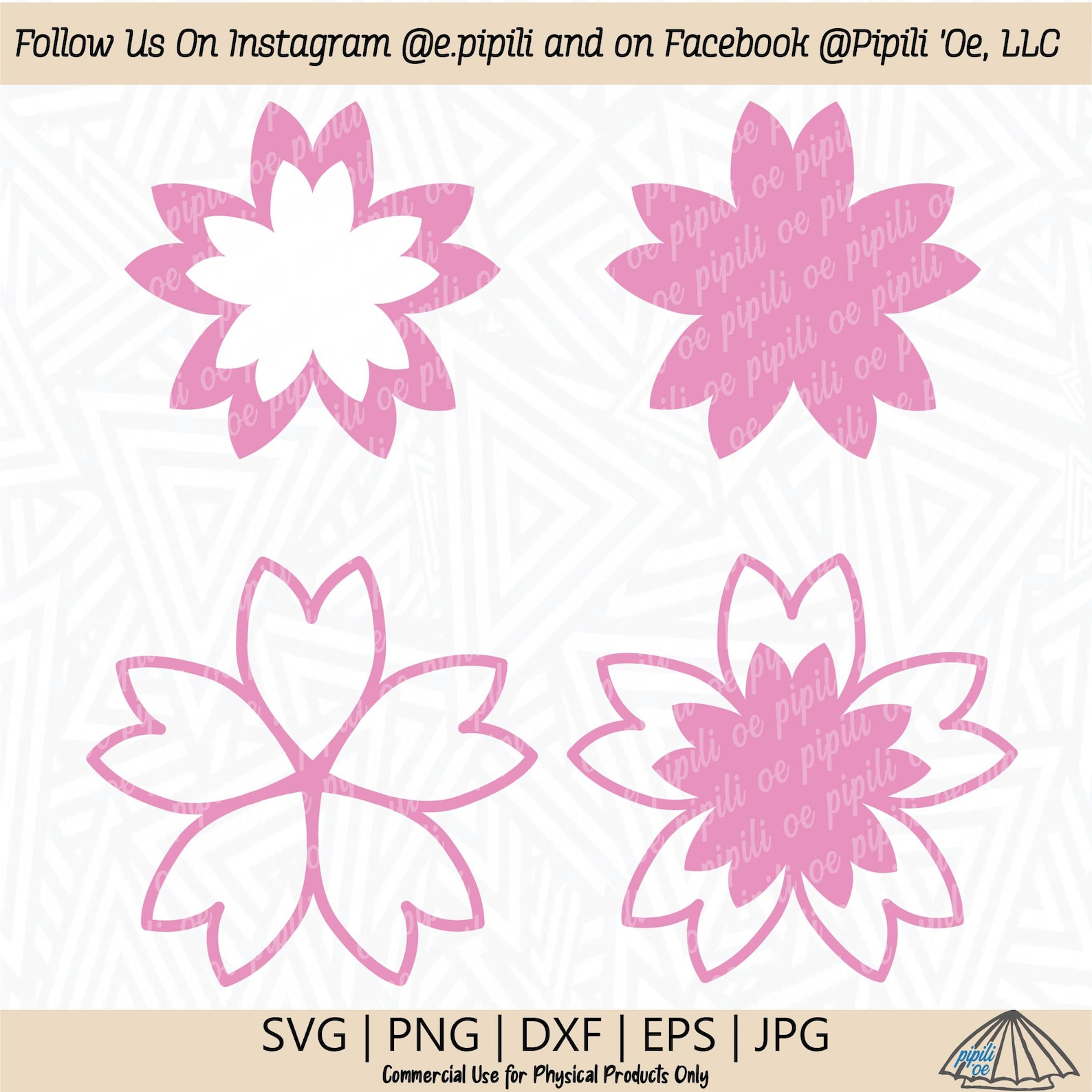 Sakura Flower SVG - Cherry Blossom SVG - Flower SVG - Plant Svg ...