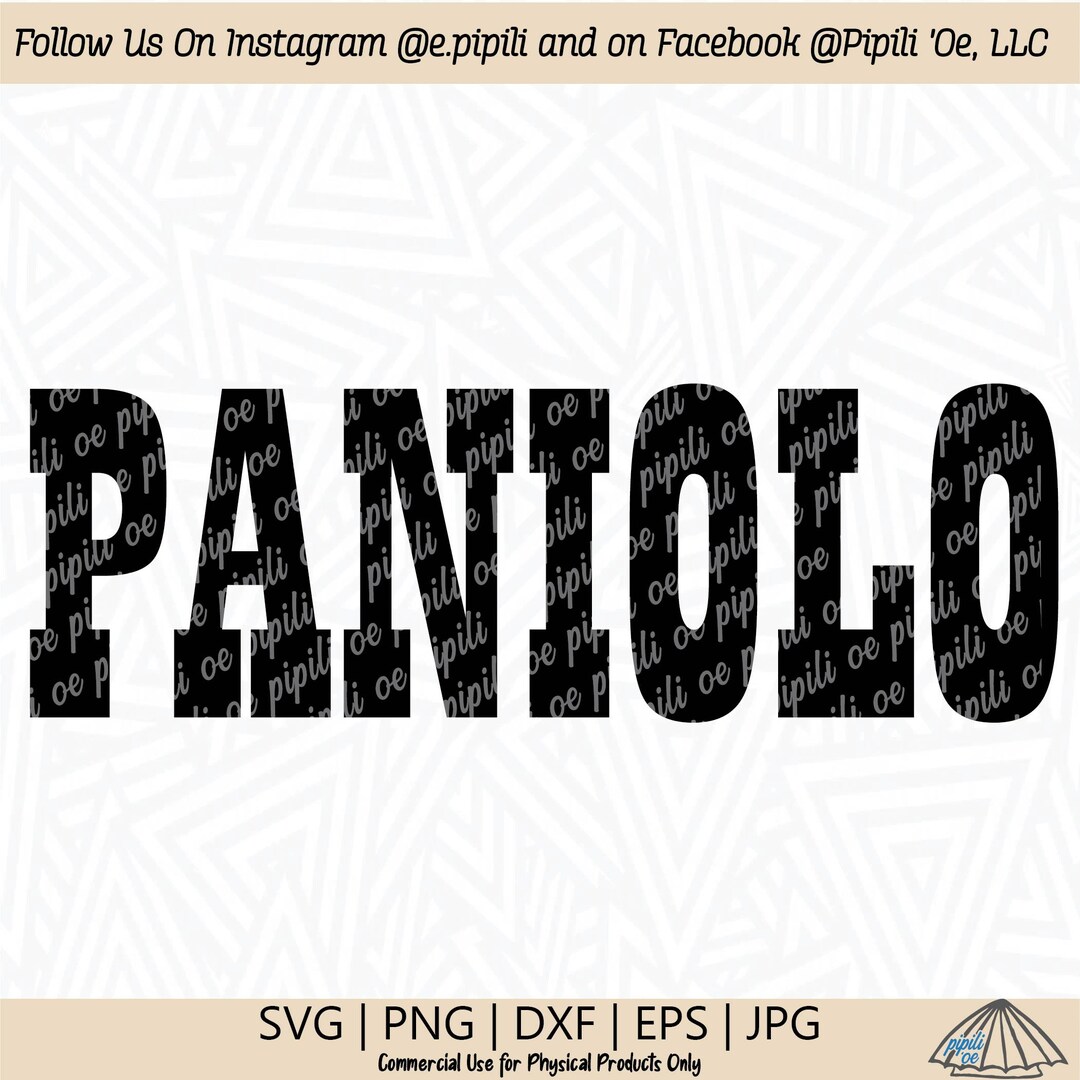 Paniolo - Cowboy Word Art SVG - Paniolo SVG - Digital Download ...