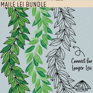 Maile Lei Bundle SVG - Hawaii SVG Designs - Laser Engraving - Hawaiian ...