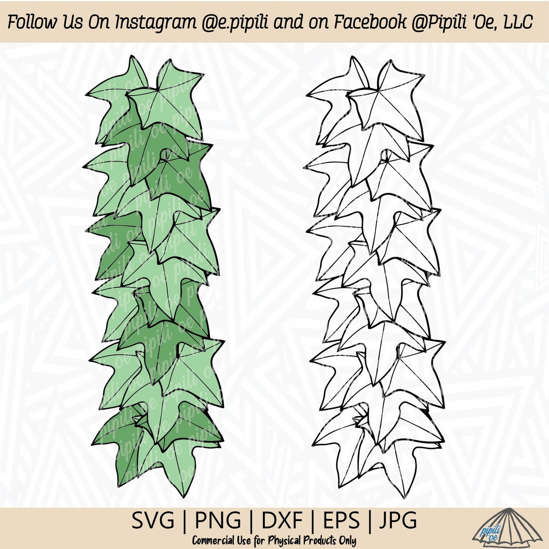 Kukui Leaf Lei SVG - Leaf SVG - Hawaii Lei SVG - Digital Download ...