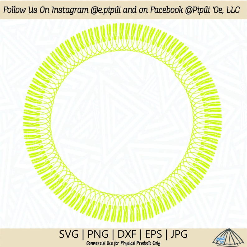 Yellow Ginger Lei SVG - Ginger Lei SVG - Hawaii Lei SVG - Digital ...