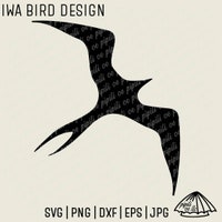 3 Iwa Birds in Flight SVG - Iwa Bird SVG - Bird Silhouette SVG - Hawaii ...