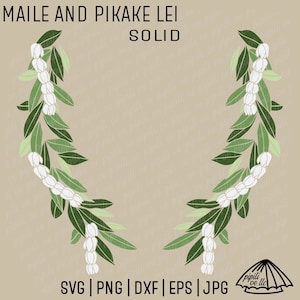 Maile and Pikake Lei SVG - Maile Lei SVG - Pikake Lei SVG - Hawaii Svg ...