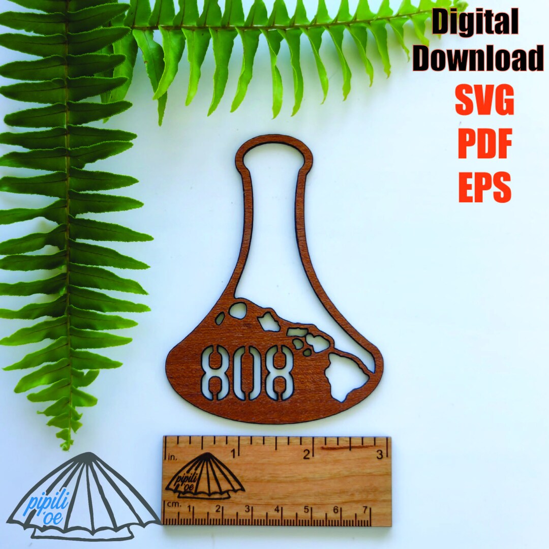 Poi Pounder Car Mirror Ornament Laser SVG - Hawaii 808 Mirror Ornament ...