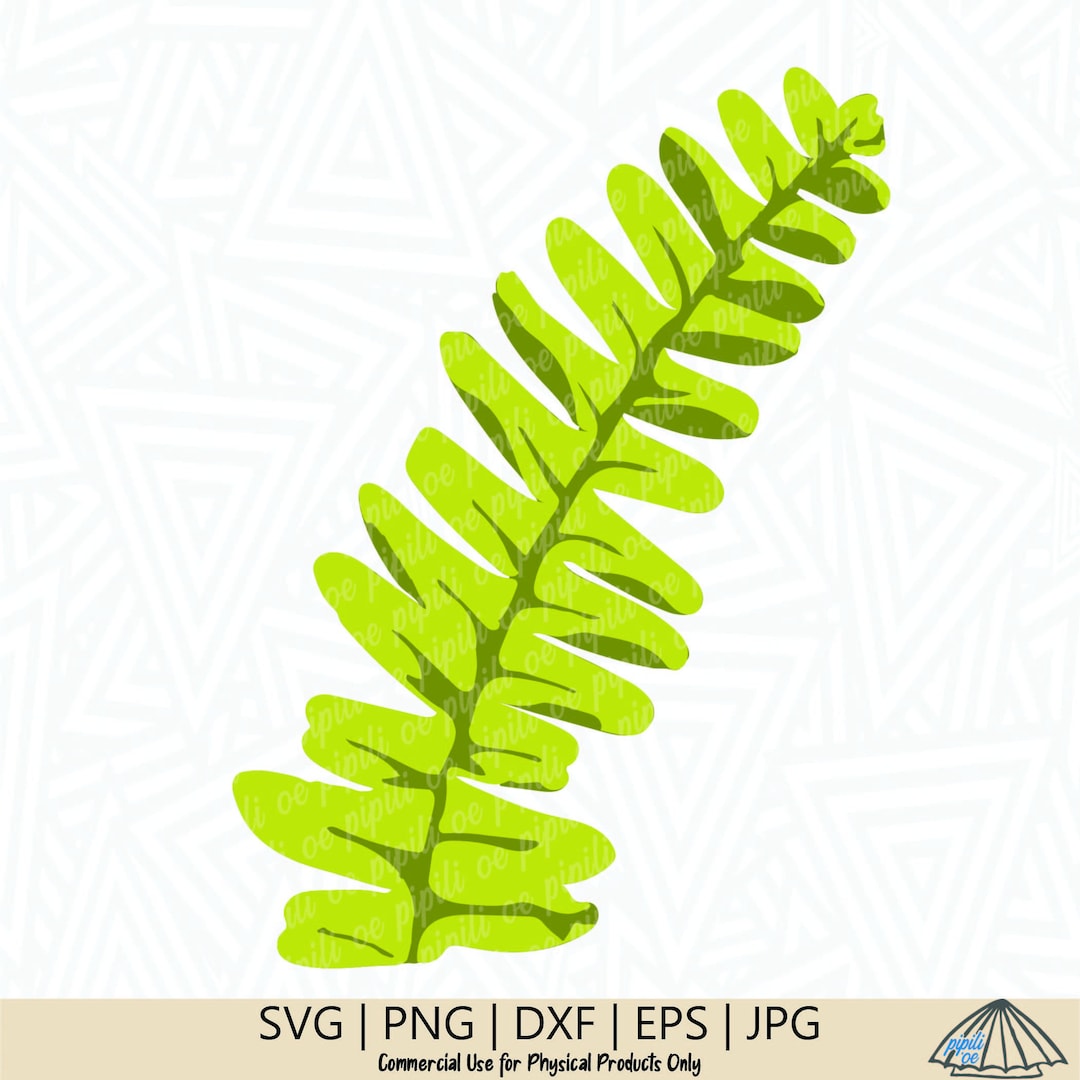 Kupukupu Fern SVG - Fern SVG - Plant SVG - Sword Fern Svg - Kupukupu ...