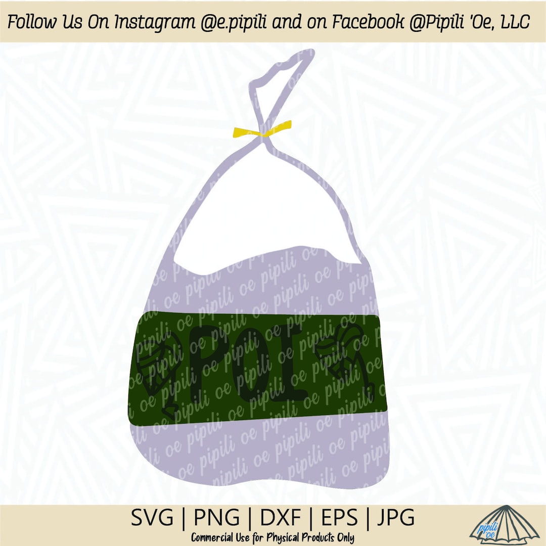 Bag Poi SVG - Poi SVG - Hawaii Food SVG - Hawaiian Food Svg - Digital ...