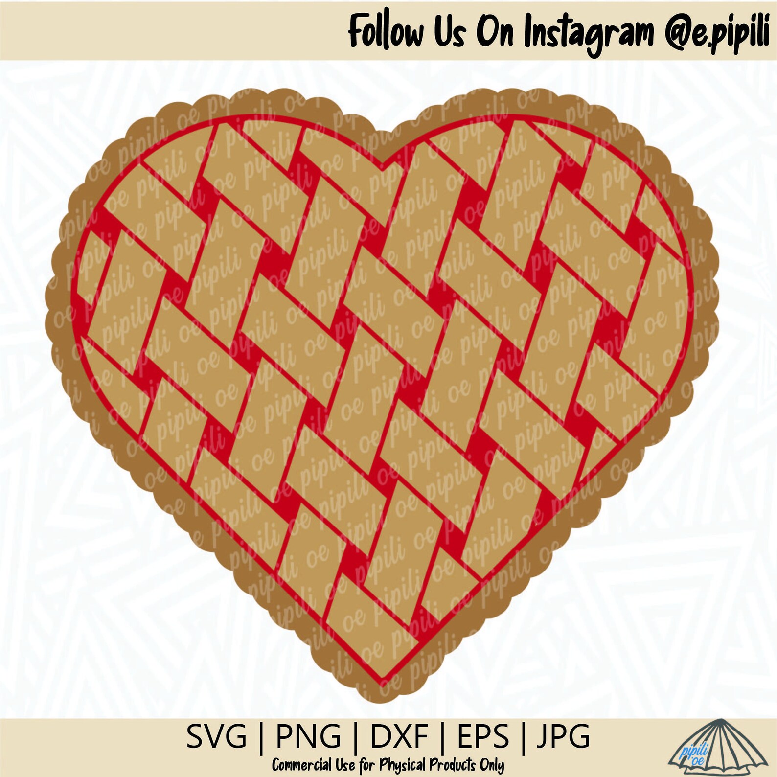 Heart Pie SVG Heart SVG Pie SVG Food Svg Heart Png | Etsy