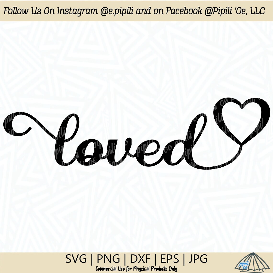 Loved Cursive SVG Loved SVG Loved Script SVG Digital - Etsy