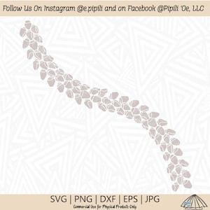 Niihau Shell Lei Curved SVG - Niihau Shell Necklace Cut File - Digital ...