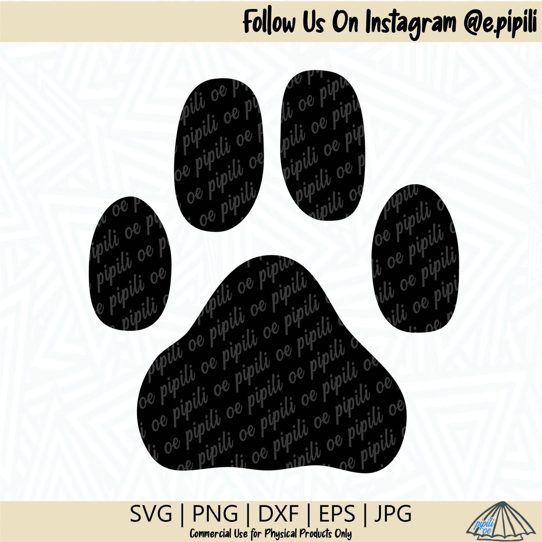 Paw Print SVG - Cat Paw SVG - Dog Paw SVG - Animal Svg - Paw Print Cut ...