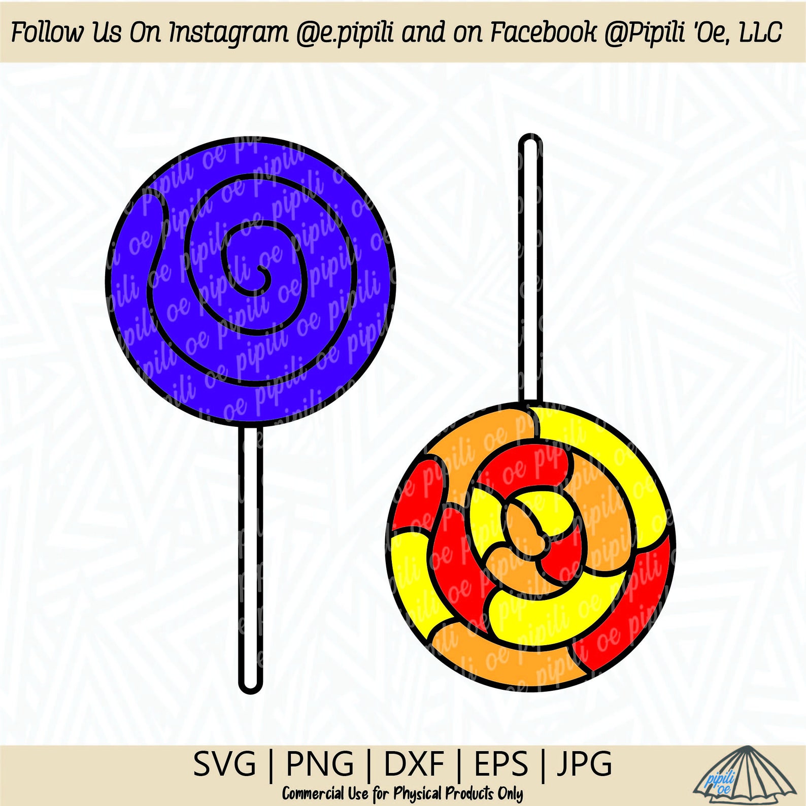 Spiral Lollipops SVG Lollipop SVG Candy SVG Food Svg | Etsy