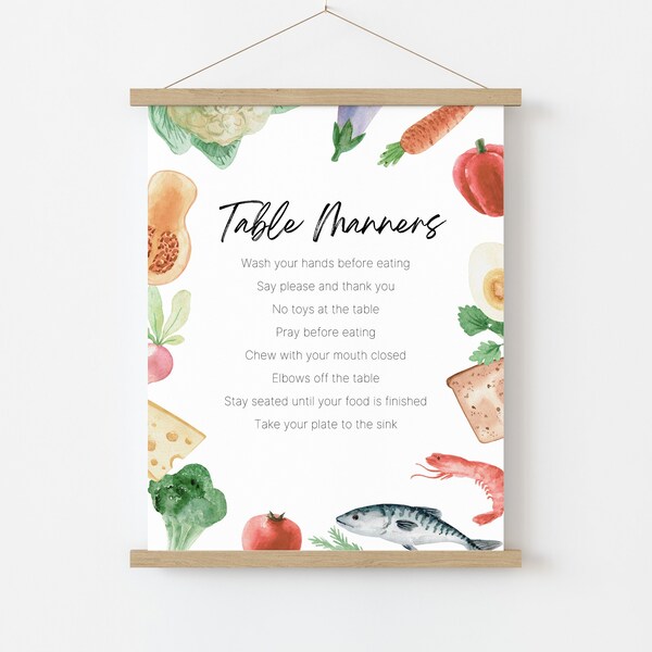 Table Manners - Etsy