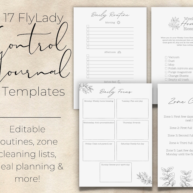 Flylady Control Journal - Etsy