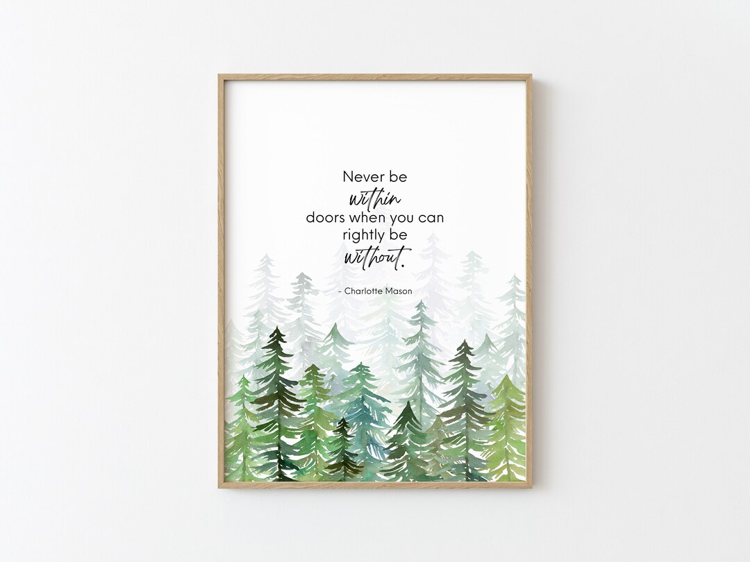 Charlotte Mason Quote • Printable Wall Art • Classroom Decor ...