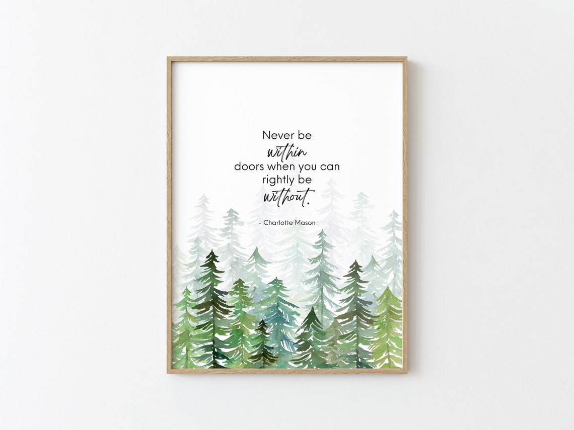 Charlotte Mason Quote • Printable Wall Art • Classroom Decor ...