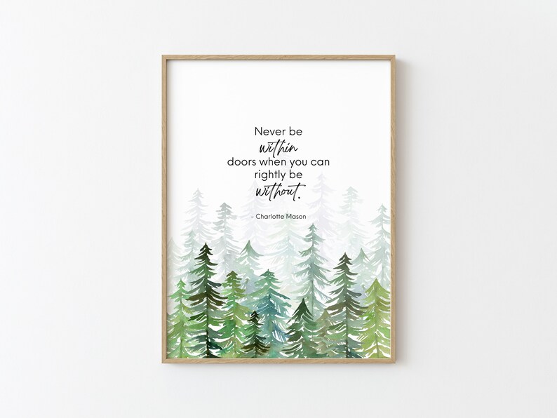 Charlotte Mason Quote • Printable Wall Art • Classroom Decor ...