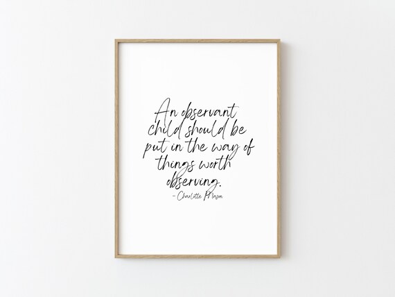 Charlotte Mason Quotes Classroom Decor Homeschool - Etsy