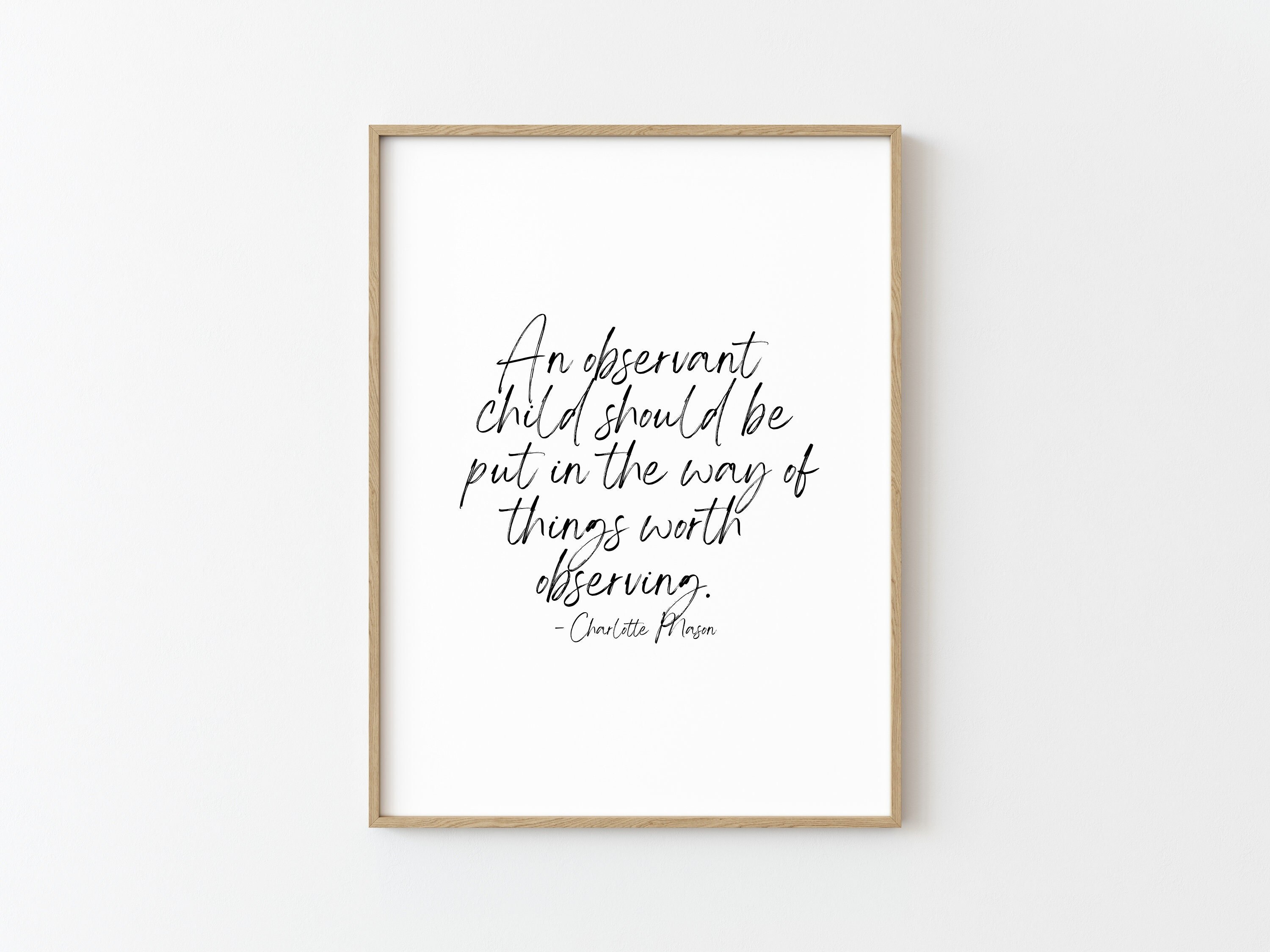 Charlotte Mason Quotes • Classroom Decor • Homeschool Printables ...