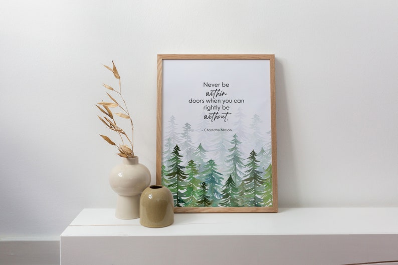 Charlotte Mason Quote • Printable Wall Art • Classroom Decor ...