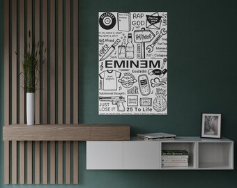 Eminem Lyric Poster - Etsy