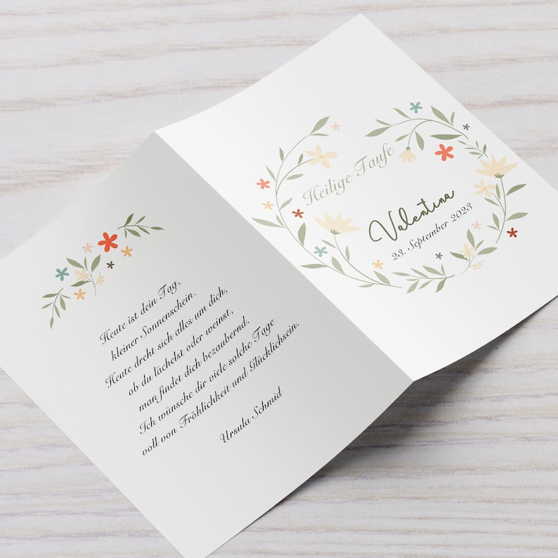 Template Baptism Booklet Girl Download Baptism Girl Church Booklet ...