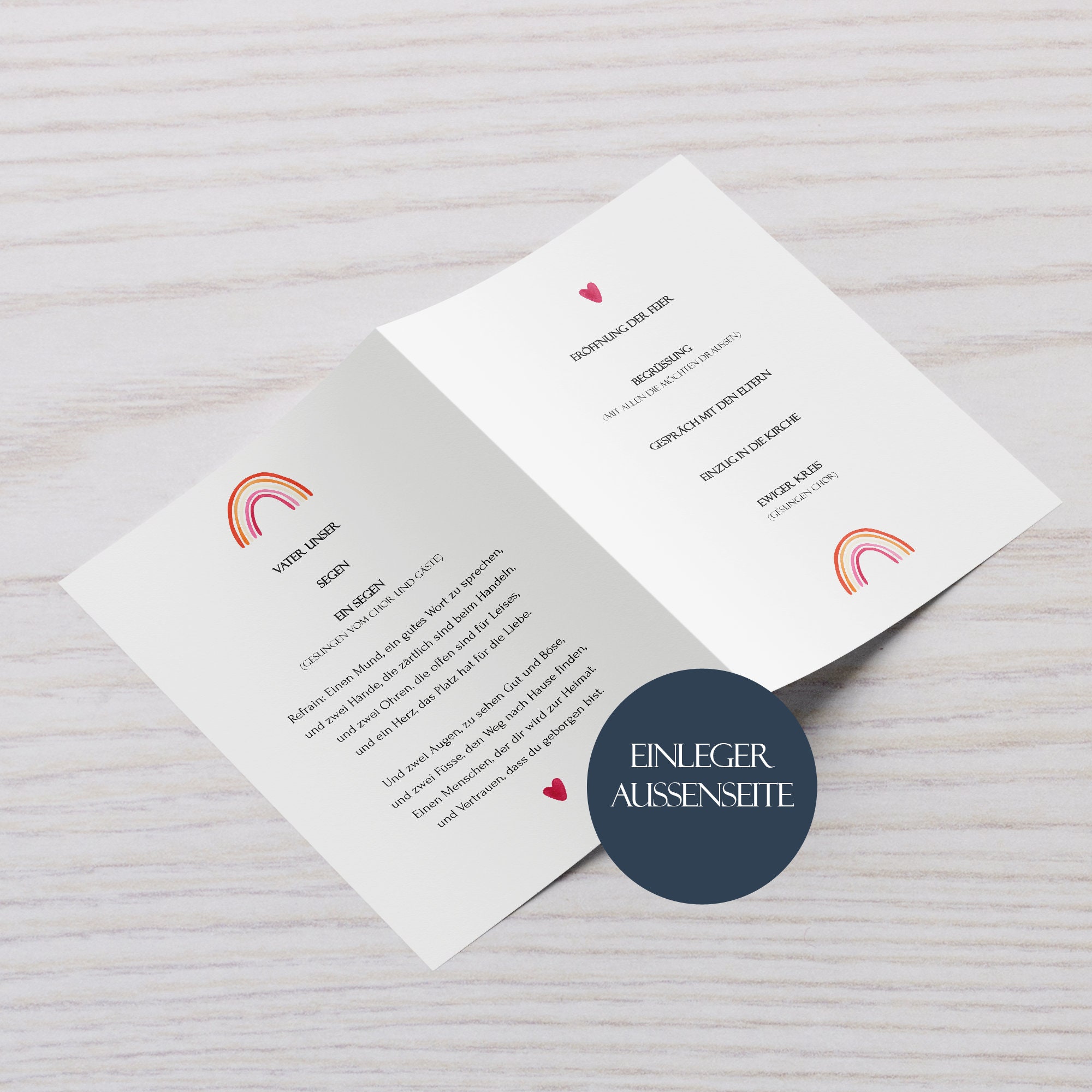 Baptism Booklet Template Girl Baptism Rainbow Baptism Booklet ...