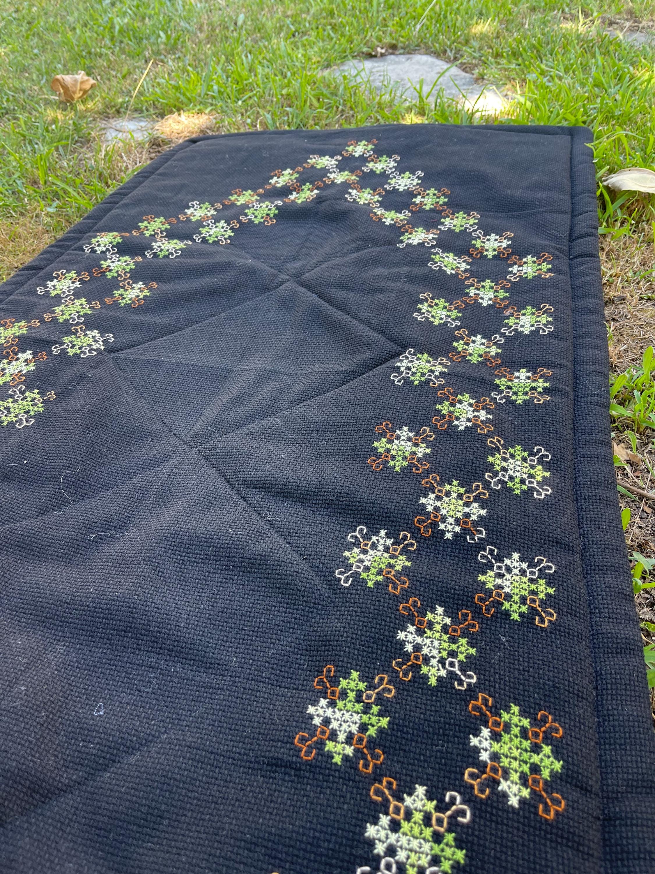 Embroidery Prayer Rug, Handmade Janamaz - Etsy