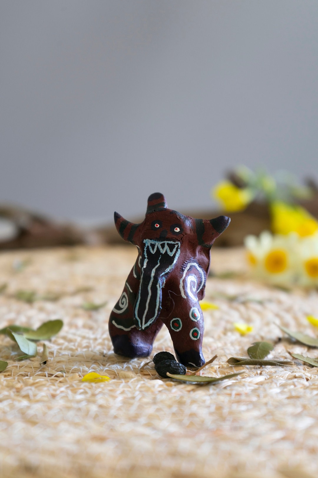 Painted Clay Figurines - Etsy