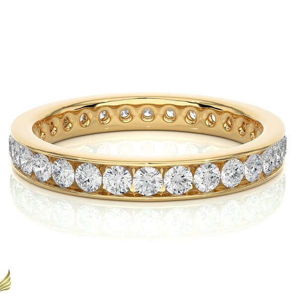 Channel Set Ring - Etsy