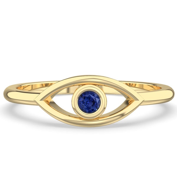 Sapphire Stack Ring - Etsy