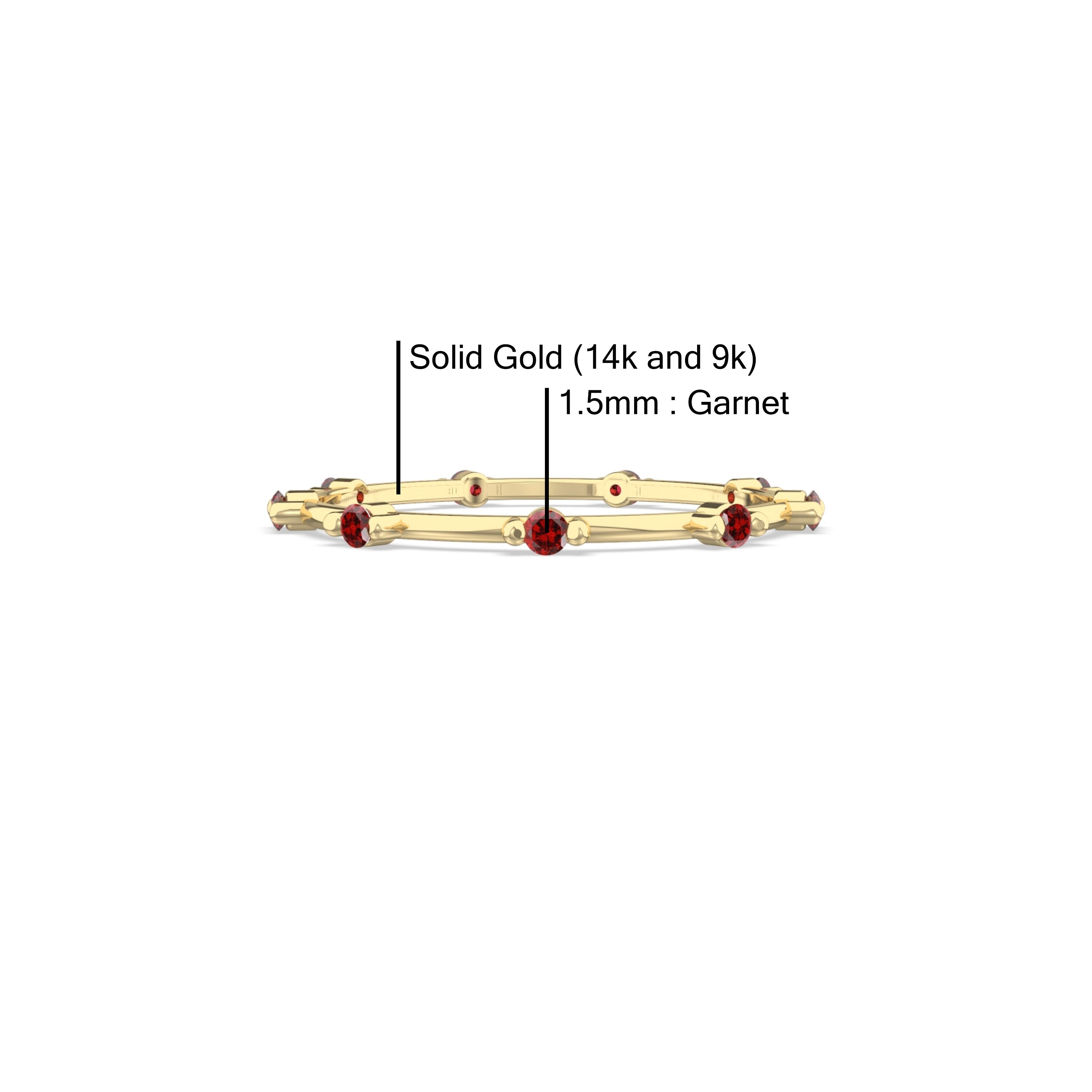 Thin Garnet Stackable Wedding Ring Garnet Art Deco Eternity - Etsy