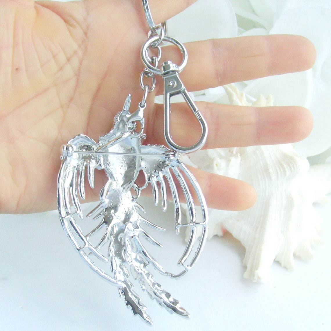 Lucky Bird Phoenix Key Chain Animal Key Holder Rhinestone - Etsy
