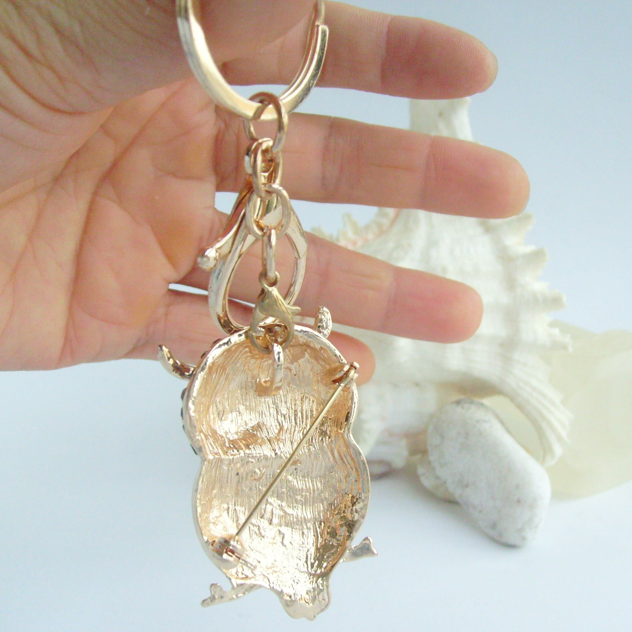 Unique Bird Rhinestone Crystal Owl Key Chain Animal Key Holder - Etsy