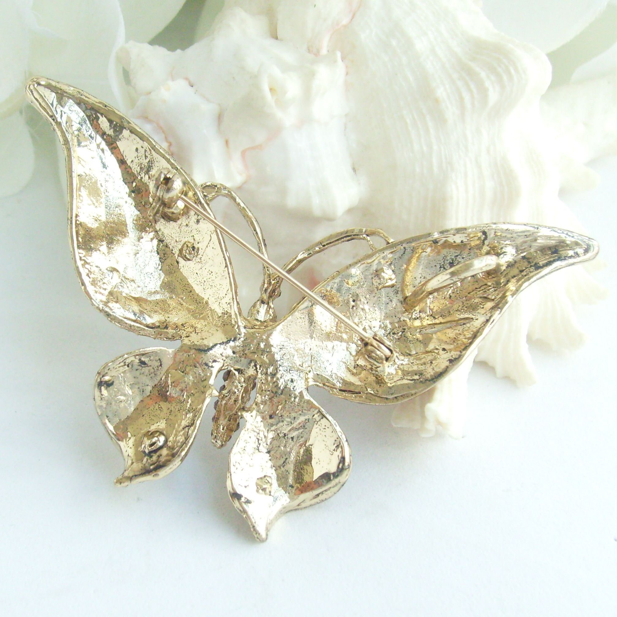 Multicolor Rhinestone Crystal Insect Butterfly Brooch Pendant - Etsy