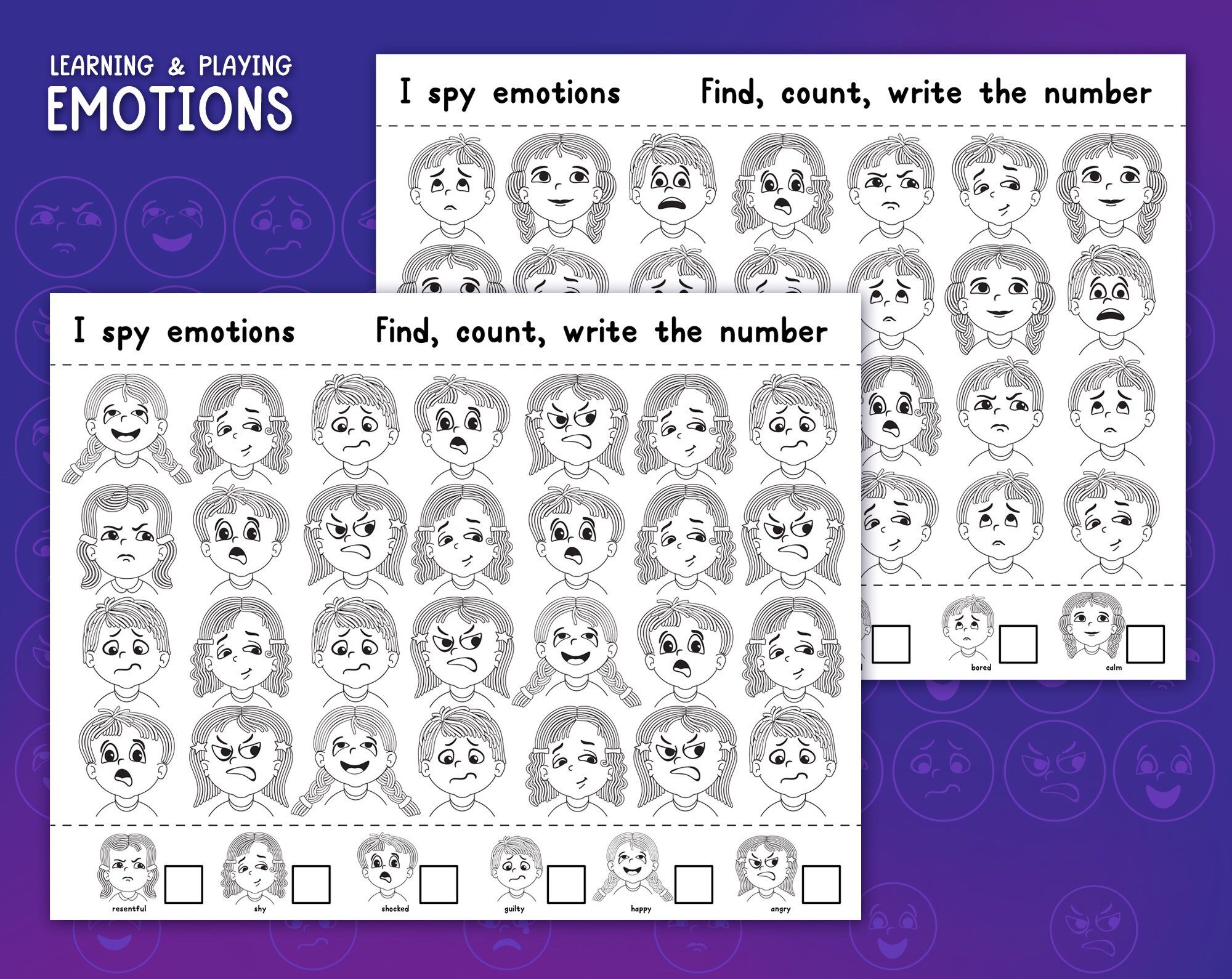 Feelings Chart Emotions First Grade