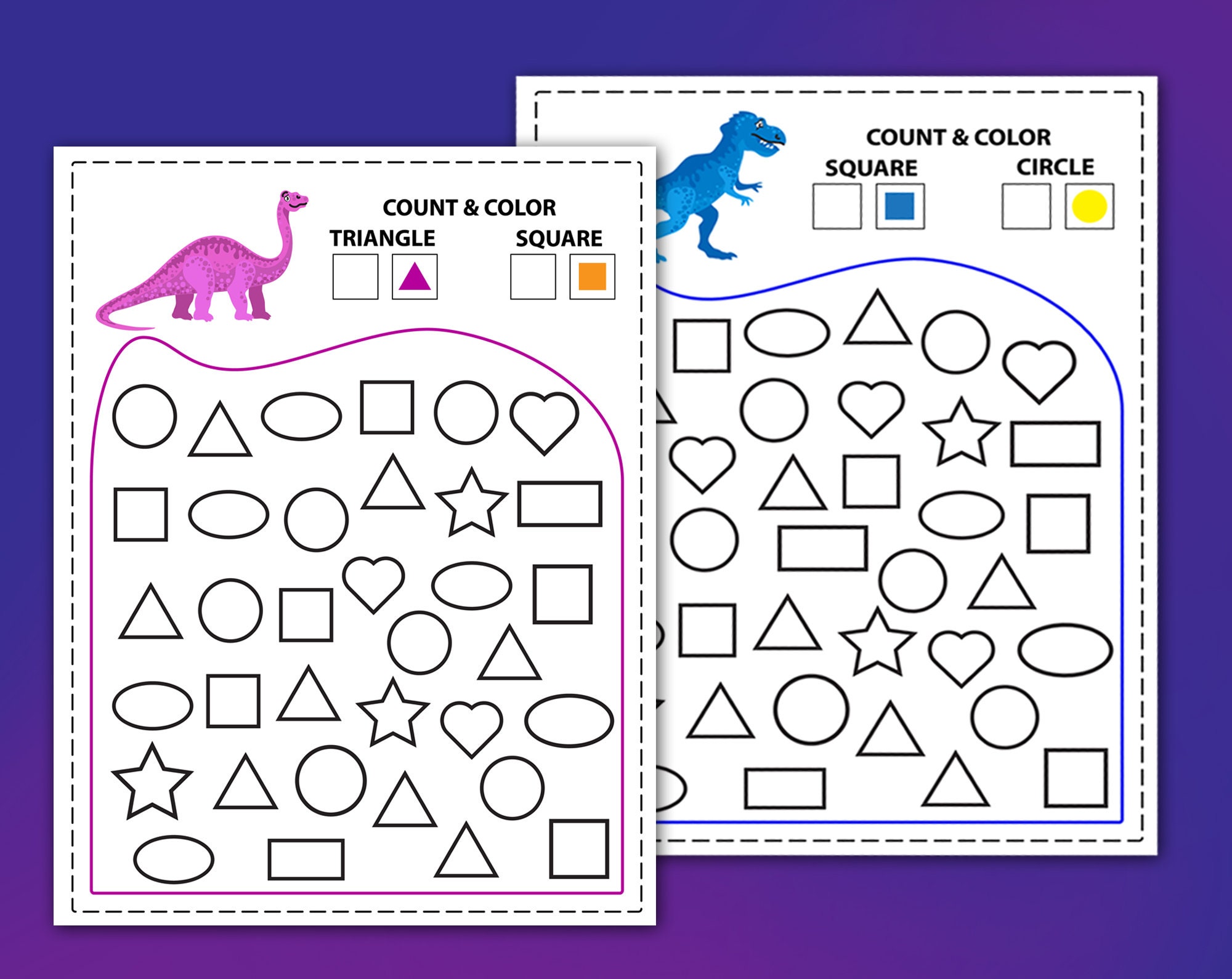 Dinosaur Busy Book, Preschool Worksheets. Quiet Book, Preschool ...