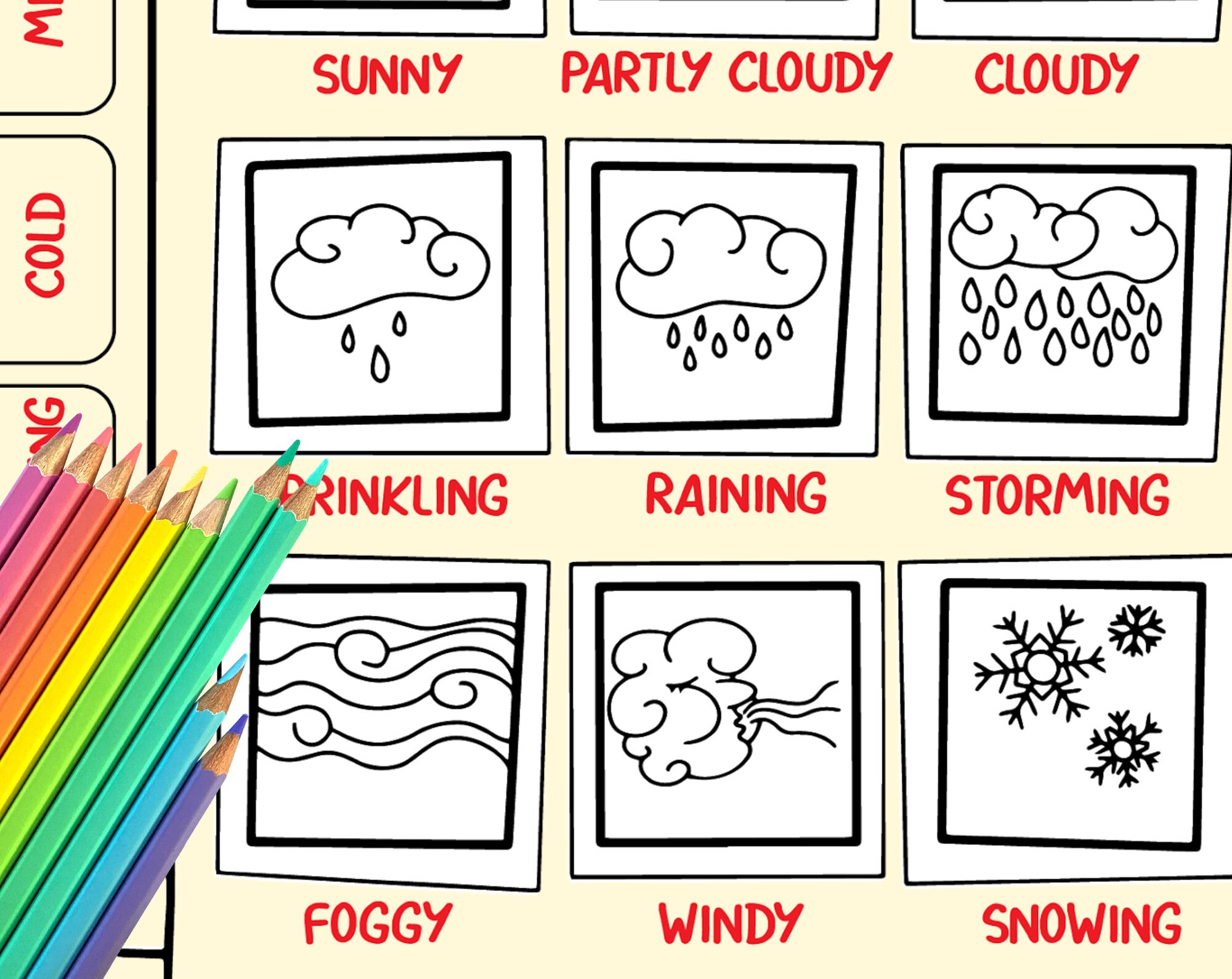 Calendrier quotidien des enfants. Livre occupé à l’enseignement à ...