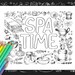 Spa Coloring Pages. Adult Coloring Books. Printables Spa Decor. Stress ...