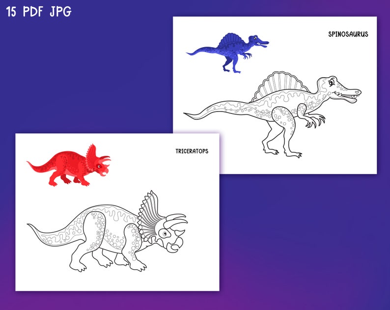 Preschool Worksheets. Dinosaur Busy Book, Coloring Book. Dinosaur Decor ...