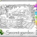 Secret Garden Coloring Page, Printable Adult Coloring Books PDF, Cozy ...