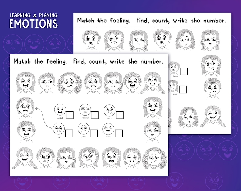 Feelings Clipart. Preschool Curriculum. Emotions Chart. Quiet Book ...