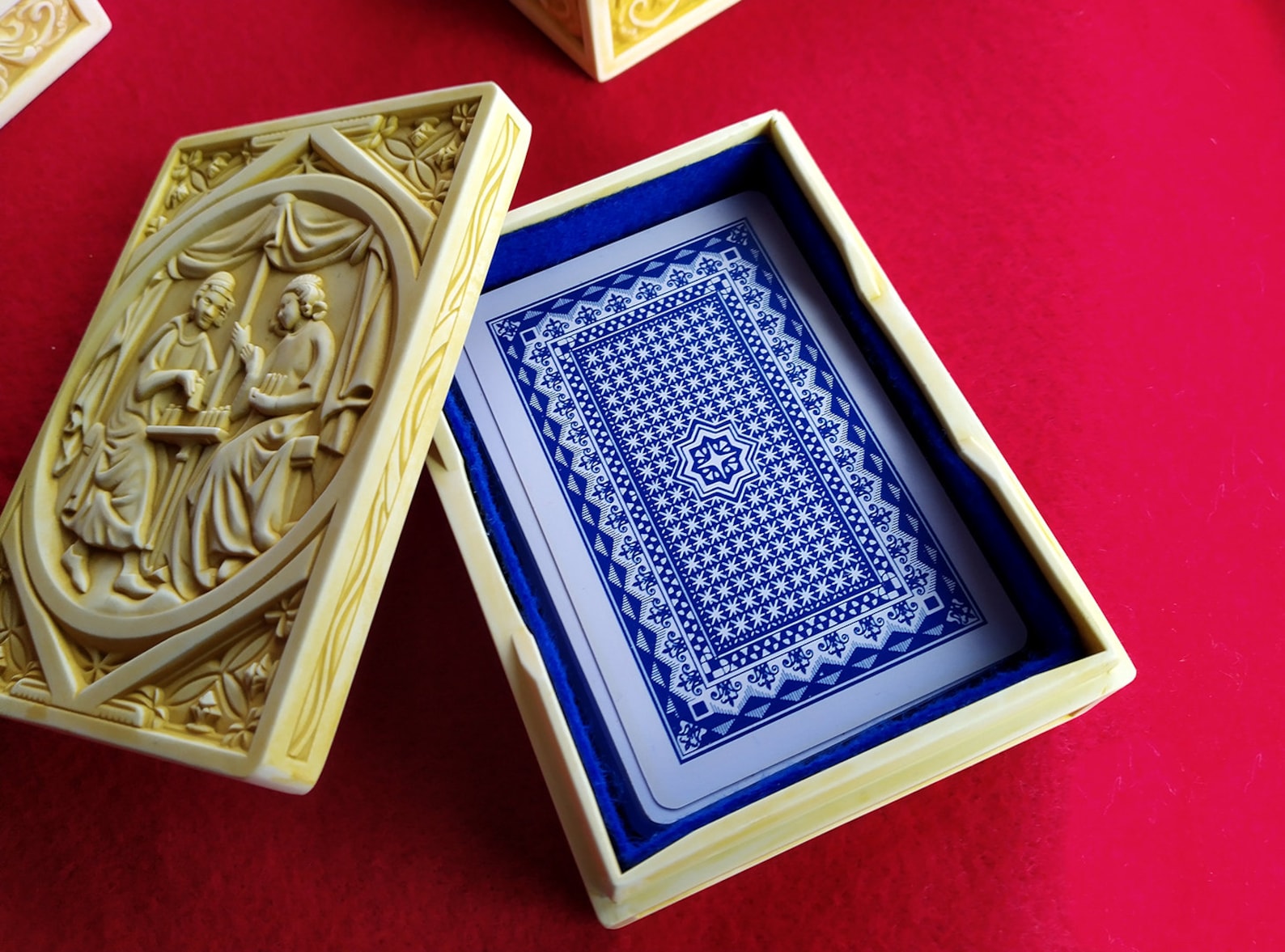 Medieval Card Box – 14th Century Ivory Design, Felt Lined - Multiple ...