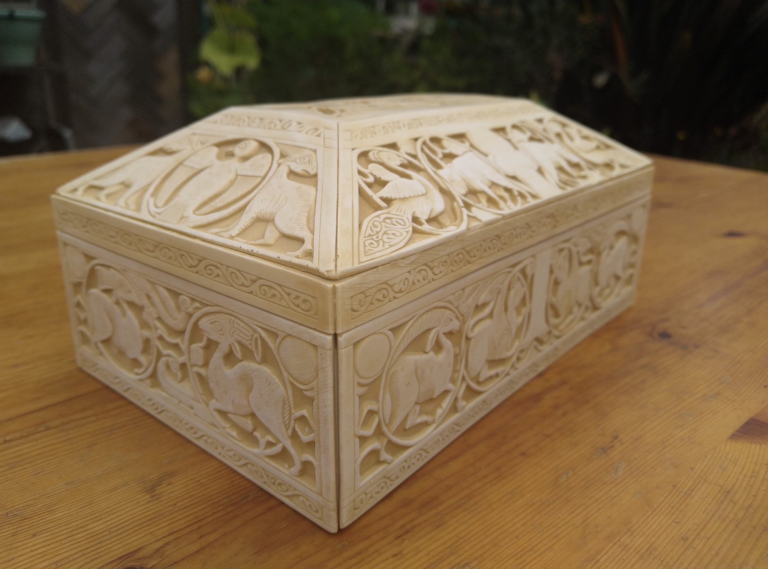 12th Century Medieval Box - Decorative Faux Ivory - Morgan Casket ...