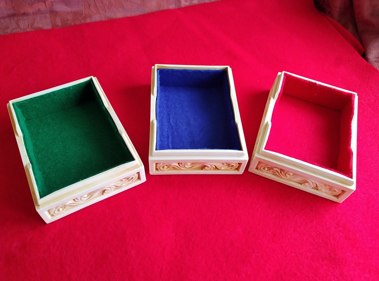 Medieval Card Box – 14th Century Ivory Design, Felt Lined - Multiple ...
