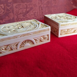 Medieval Card Box – 14th Century Ivory Design, Felt Lined - Multiple ...