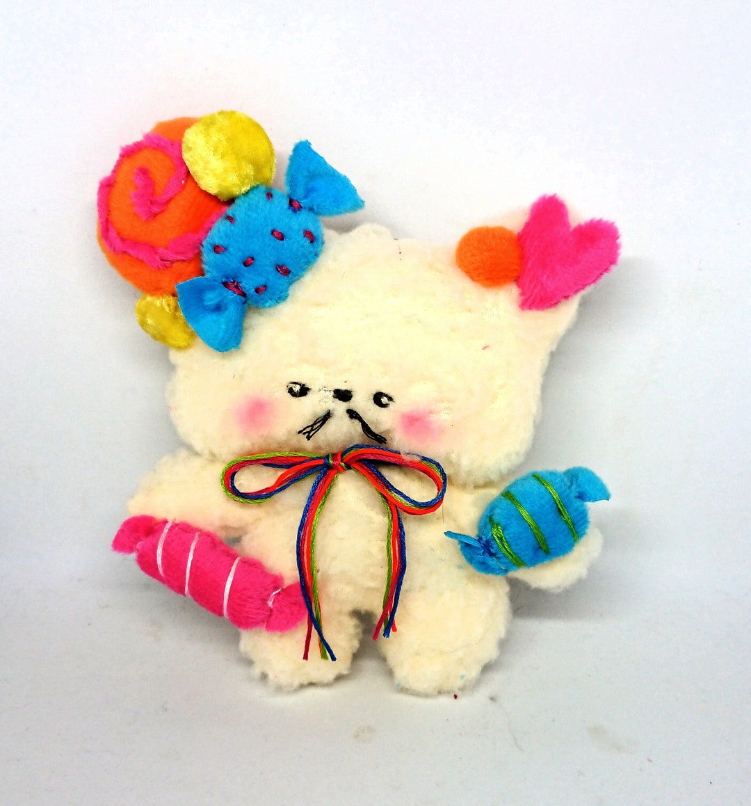 Candy Cat, Kawaii, Cottagecore, Coquette, Decora Kei, Fairy Kei, Plush ...