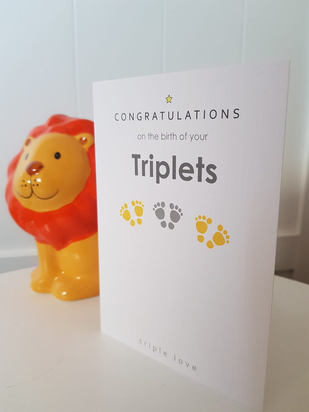 Congratulations on the Birth of Your Triplets, Triplet Birth Card, New ...